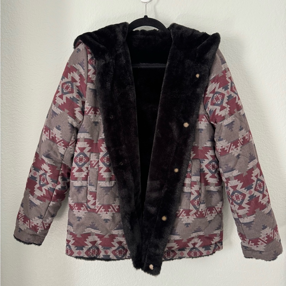 Pendleton Reversible Faux Fur Jacket - Gem